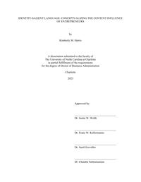 Identity-Salient Language: Conceptualizing the Content Influence of ...